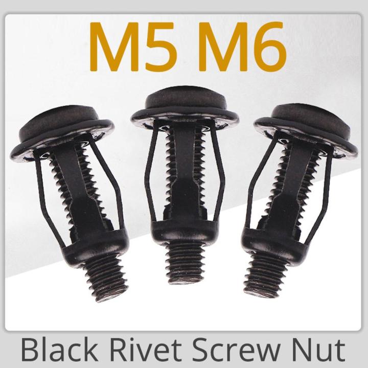 M4 M5 M6 Black Carbon Steel Petal Rivets Lock Nut Bolt Hollow Iron ...