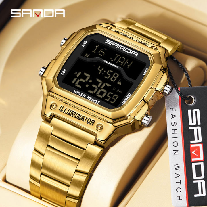 SANDA Stainless Steel Waterproof Outdoor Multifunctional LED Electronic ...