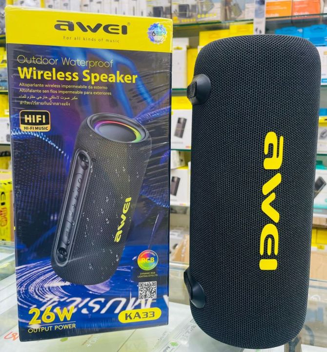 Awei KA33 26W Waterproof Bluetooth Portable Wireless Speaker | Daraz.com.bd
