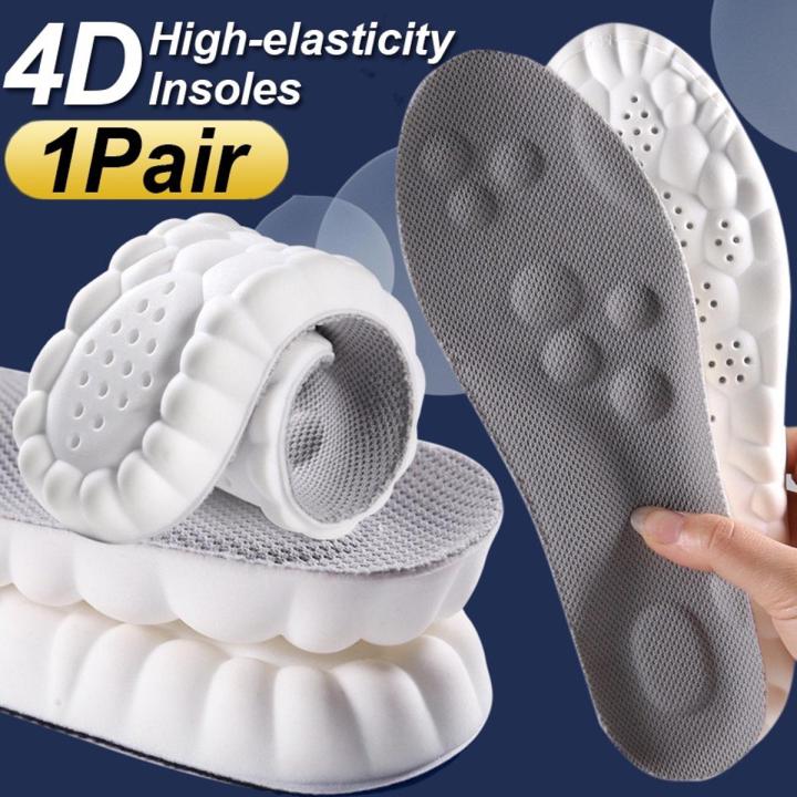 4D Soft Grey Breathable Sport Insoles/ Durable Scalable High-elasticity ...