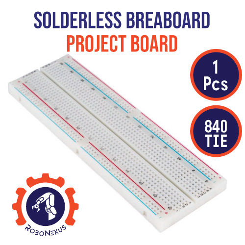 Electronic Spices 840 Tie Point Solderless Breadboard 840 Round Hole ...