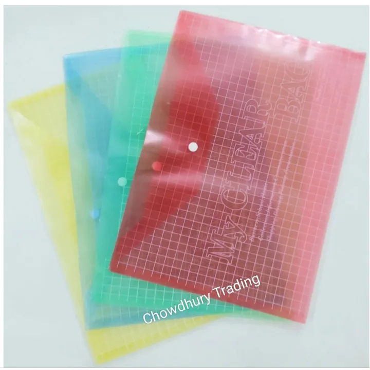 My Clear File (Soft 9C) / Documents Carrier File Bag/ Button File (05 ...