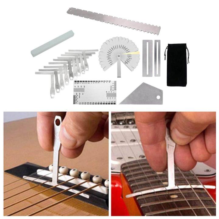 Guitar Luthier Tools Kit String Action Ruler Gauge Feeler Gauge Style 1 ...