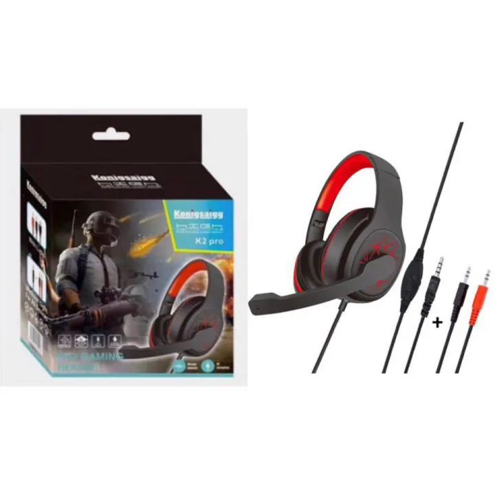 Konigsaigg K2 Pro Over Ear Bass Stereo Surround Gaming Headphone ...