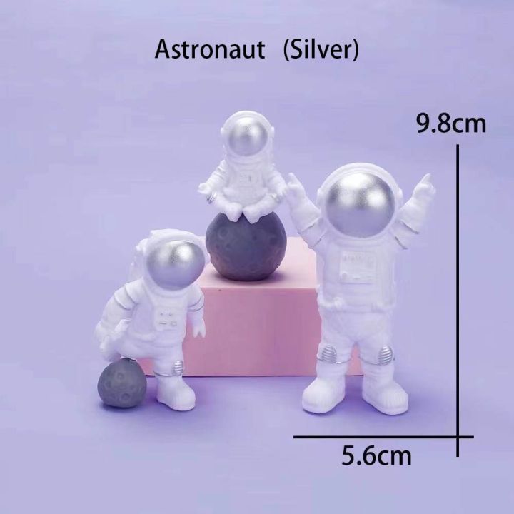 3pcs Astronaut Toy Figures Figurine Space Astronaut Prentend Play Toys Gifts for Birthday Party ...