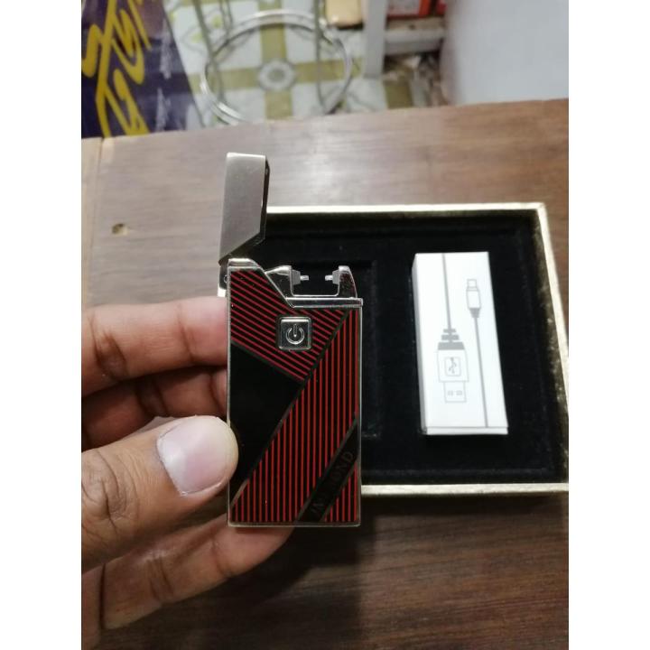 USB Coil Lighters Rechargeable Windproof Arc Lighter (D) | Daraz.com.bd