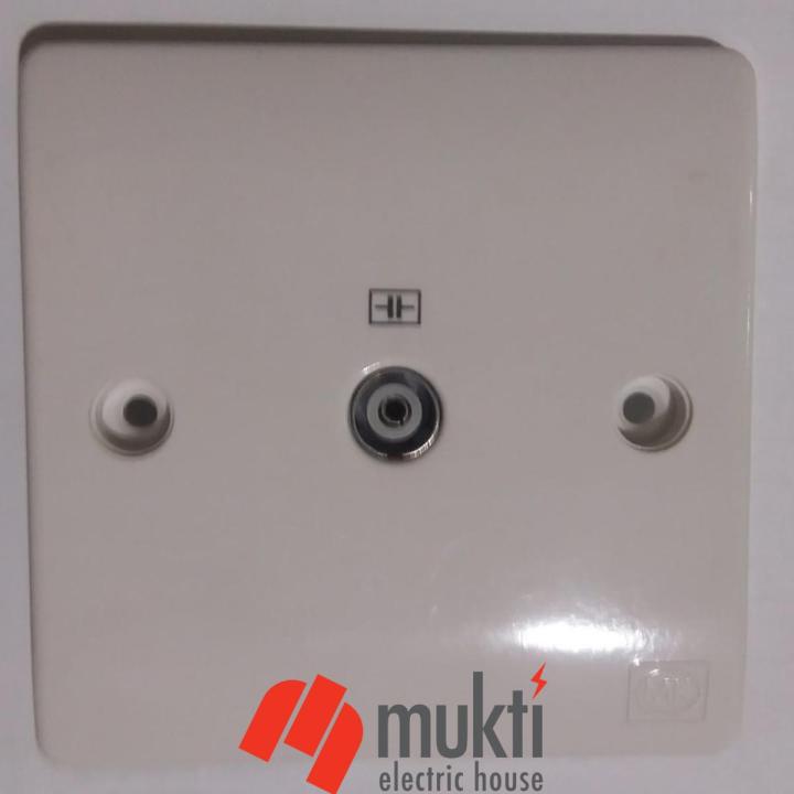 MK Made in Singapore LOGIC SLIMLINE TV Dish Satellite Television Switch Socket | Daraz.com.bd