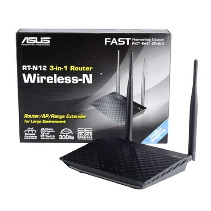 Asus RT-N12+ Wireless-N300 3-in-1 Wi-Fi Router | Daraz.com.bd