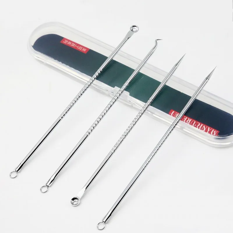 4Pc Acne Removal Needles Facial Spot Pimple Blemish Extractor Acne ...