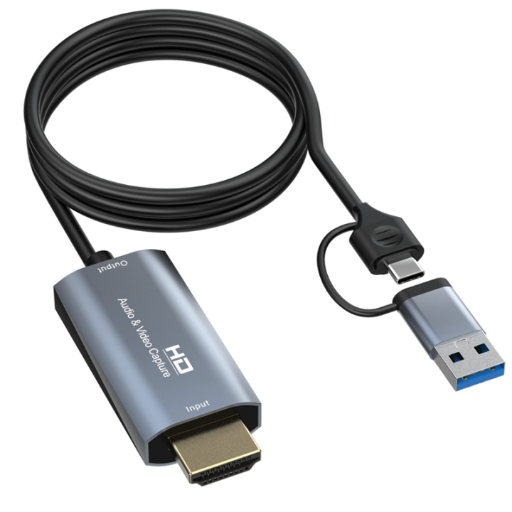 4K HDMI-Compatible to Type-C+USB Capture Card 1080P Computer Game ...