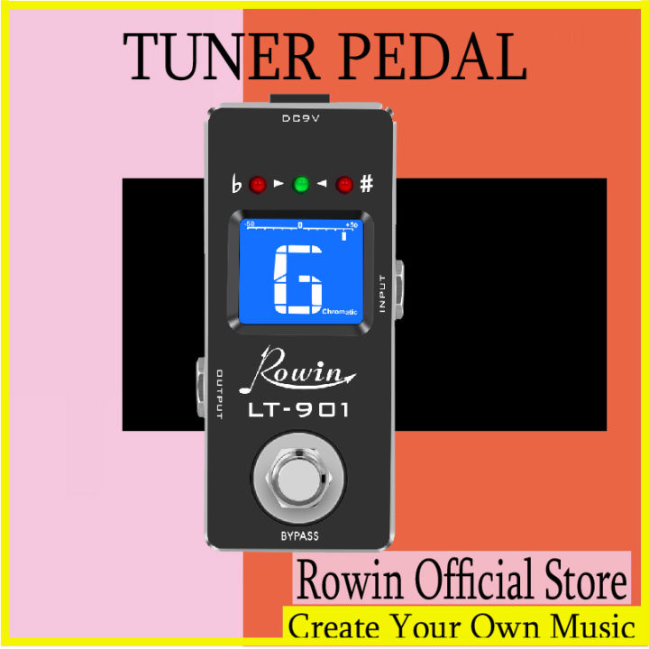 Rowin Lt-901 Guitar Tuner Pedal High Precision Guitar Chromatic Tuner ...
