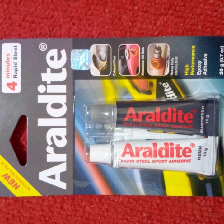 4 Minutes Rapid Steel Araldite Standard Epoxy Adhesive 20gm Glue Use ...