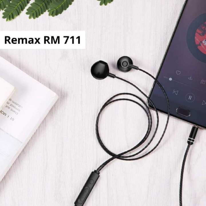 REMAX RM-711 WIRE CONTROLLED EARPLUG TYPE EARPHONE | Daraz.com.bd