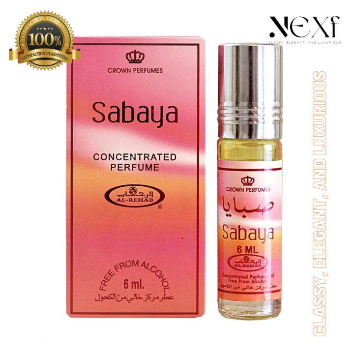 AL REHAB Original SABAYA Concentrated Attar Long Lasting Roll On Non Alcoholic Perfume (HALAL ...