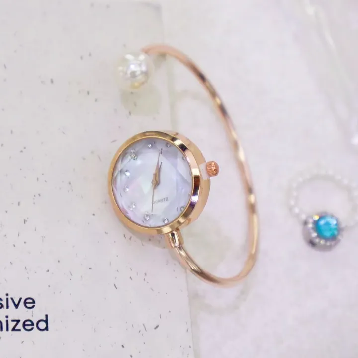 【Hengli jewelry story】2025 Lazy Open Bracelet Watch French Romantic ...