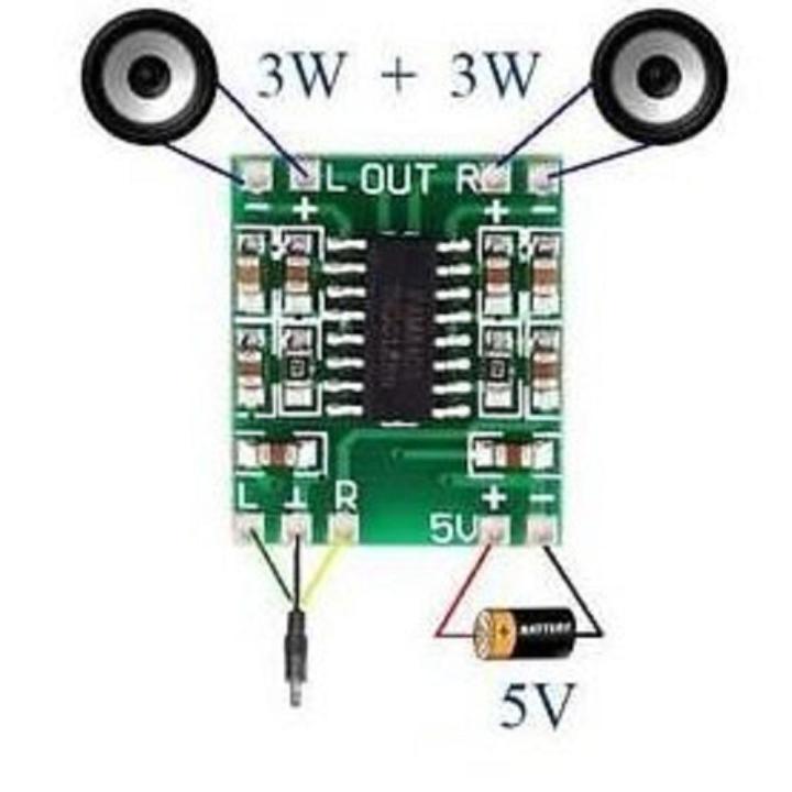 PAM8403 Stereo Audio Amplifier - Green | Daraz.com.bd