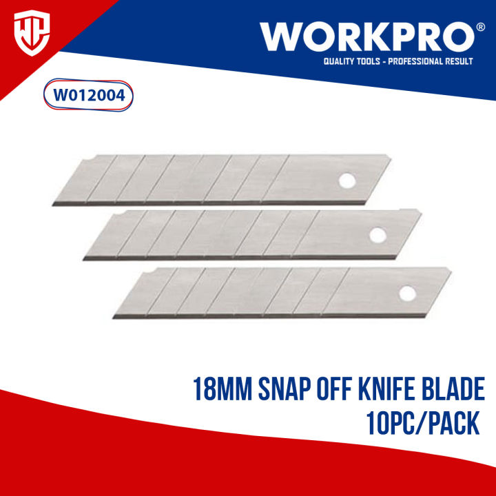 Workpro Anti cutter Blade 18mm 10PC/Pack | Daraz.com.bd