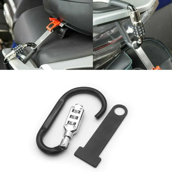 【3C VictoryEagle】Motorcycle Helmet Lock Anti-Theft Open Helmet Lock T ...