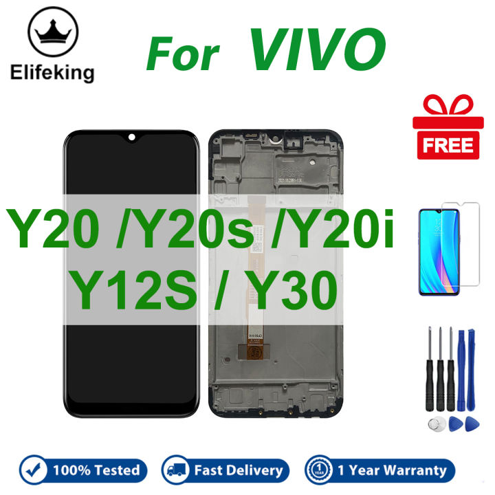 LCD With Frame For Vivo Y20 Y20s Y20i Y12s Y30 Display Touch Screen ...