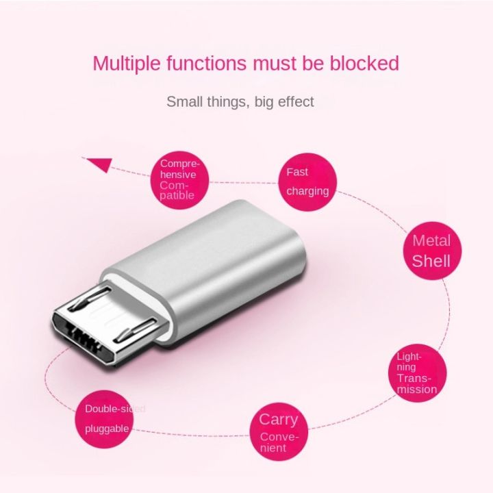 USB Type C Female To Micro USB Male Adapter Connector Type-C Micro USB ...