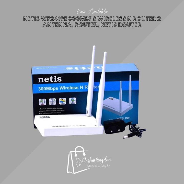 NETIS WF2419E 300MBPS WIRELESS N ROUTER 2 ANTENNA, Router, Netis Router | Daraz.com.bd