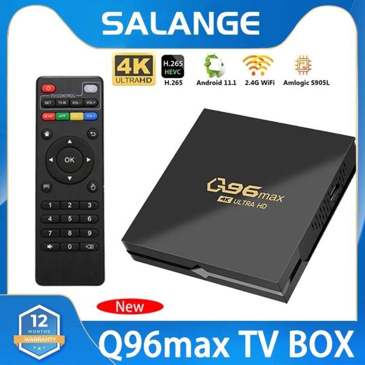 Q96 MAX Smart TV Box Android 11 4K Amlogic S905L TV Box 2.4G WiFi Smart TV Box H.265 Media ...