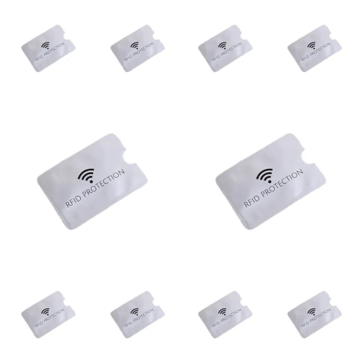 10pcs Elegant NFC Blocking Anti RFID Card Holder Reader Lock Aluminium ...