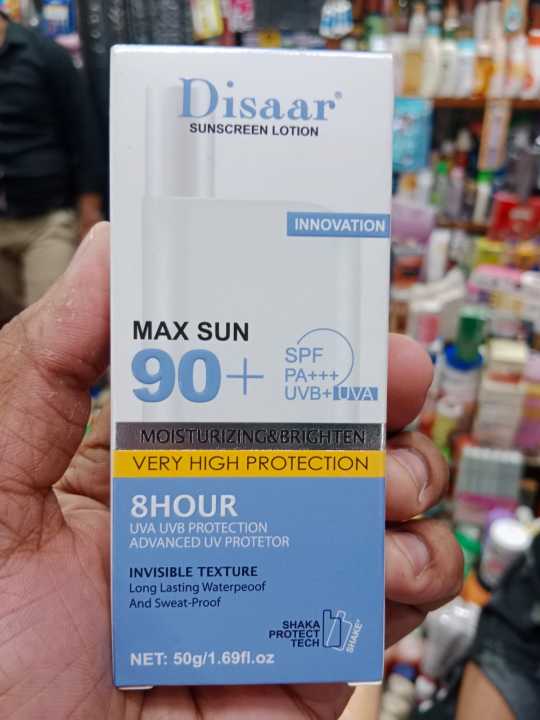 DISAAR Strong Long Lasting Moisturizing SPF +90 Sunscreen Protection ...