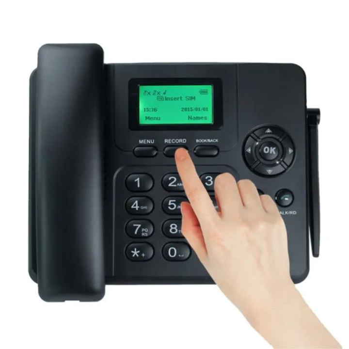 Panasonic Dual Landline Telephone Caller ID SMS Call Record FM Radio ...