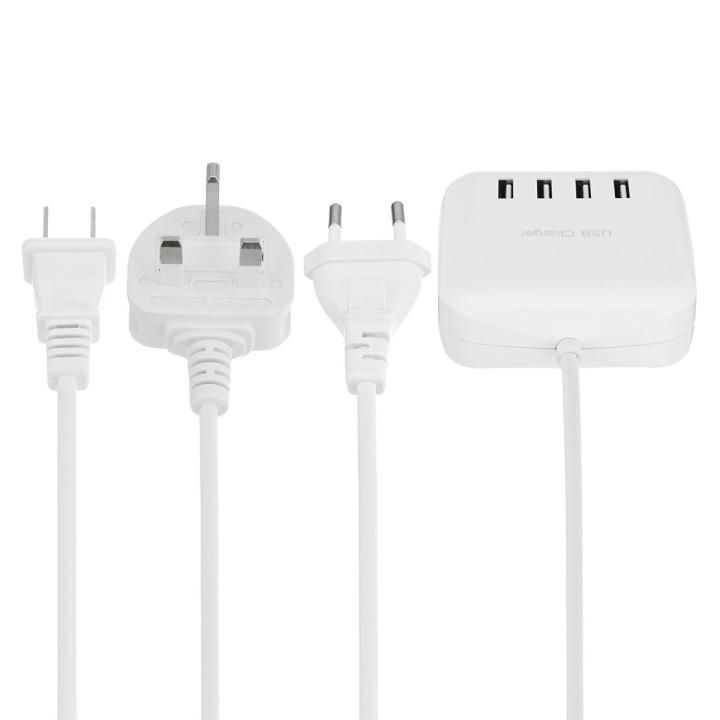 4-port 21 wall charging US/EU/UK plug | Daraz.com.bd