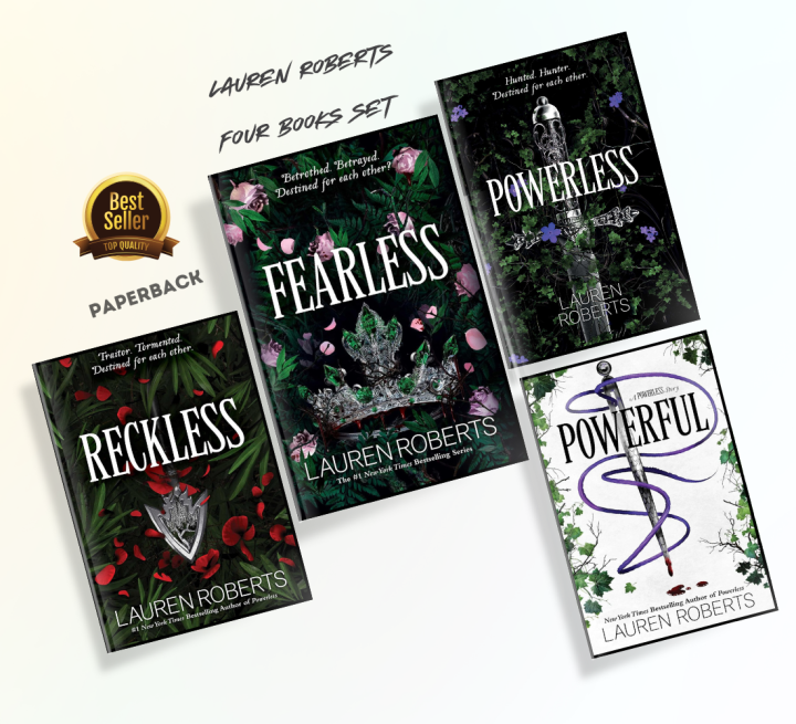 Lauren Roberts Four Books Set (Fearless,Powerless ,Reckless & Powerful ...