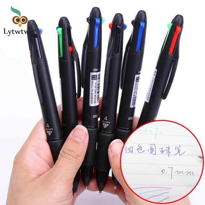 4 in 1 MultiColor Pen Creative Ballpoint Pen Colorful Retractable ...