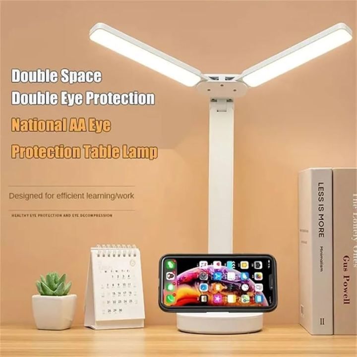 Folding Double Headed Table Lamp | LED Desk lamp | Reading lamp| LED ...