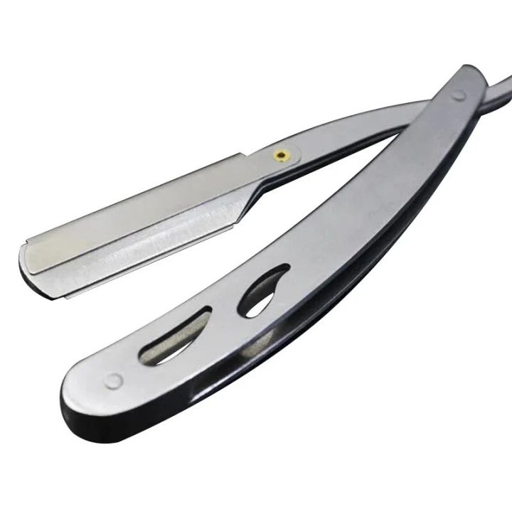 Straight Razor Edge Stainless Steel Sharp Barber Razor Professional ...