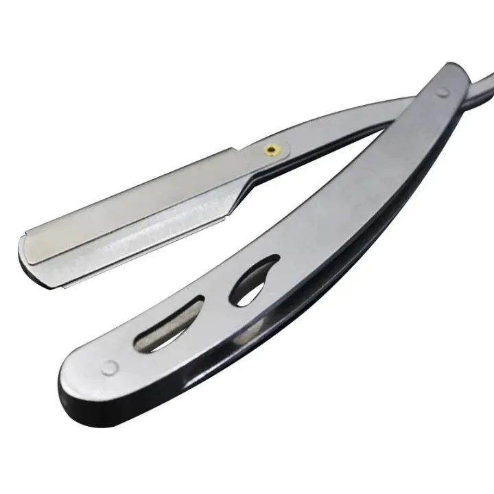 Straight Razor Edge Stainless Steel Sharp Barber Razor Professional ...