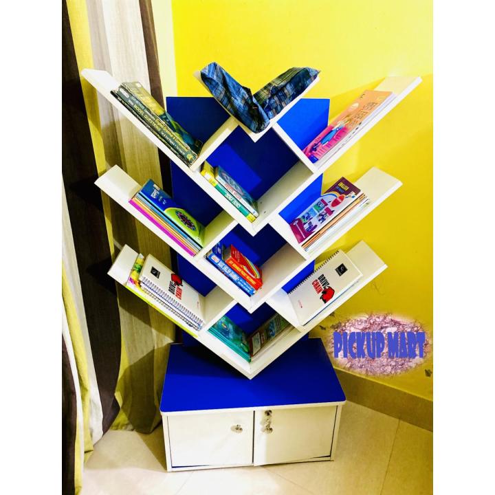 Double Tree Book Shelf Corner Rack | Daraz.com.bd