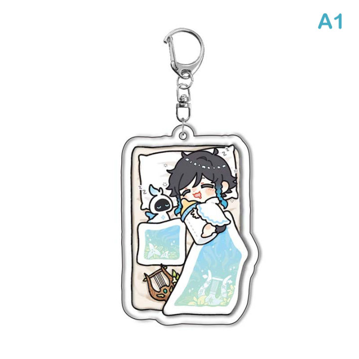 【big-discount】 Genshin Impact Keychain Cartoon Cosplay Kaedehara Kazuha ...