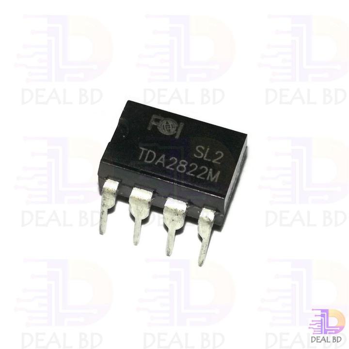2Pcs TDA2822 OPAMP DC 1.8-12V 1W Stereo Audio Amplifier IC TDA 2822 ...