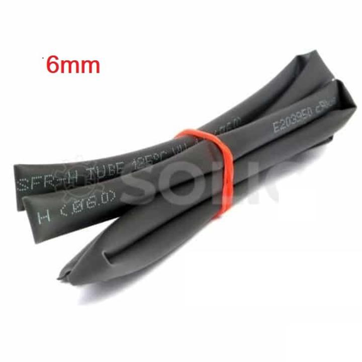 3 FEET- 6mm BLACK Heat Shrink Tube 6mm Heatshrink Tubing Shrinkable ...