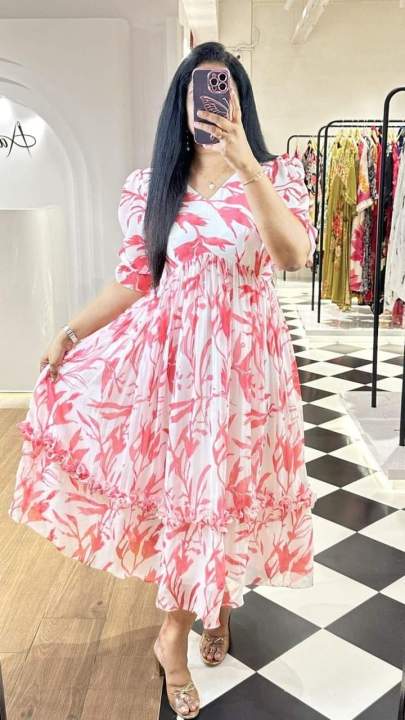 fashionable aliya cut cotton one pis for all cute girl | Daraz.com.bd