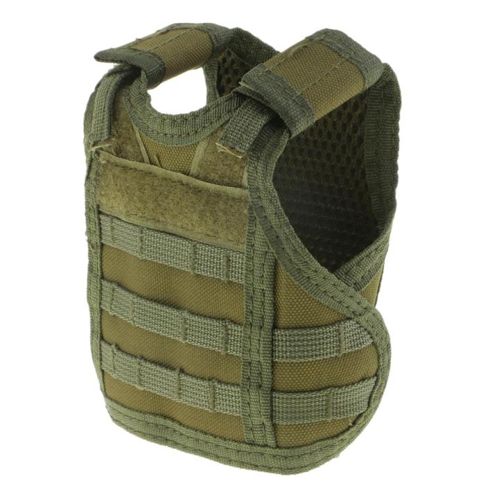 Tactical Vest Miniature Vests Beverage Holder Cooler Army Green | Daraz ...