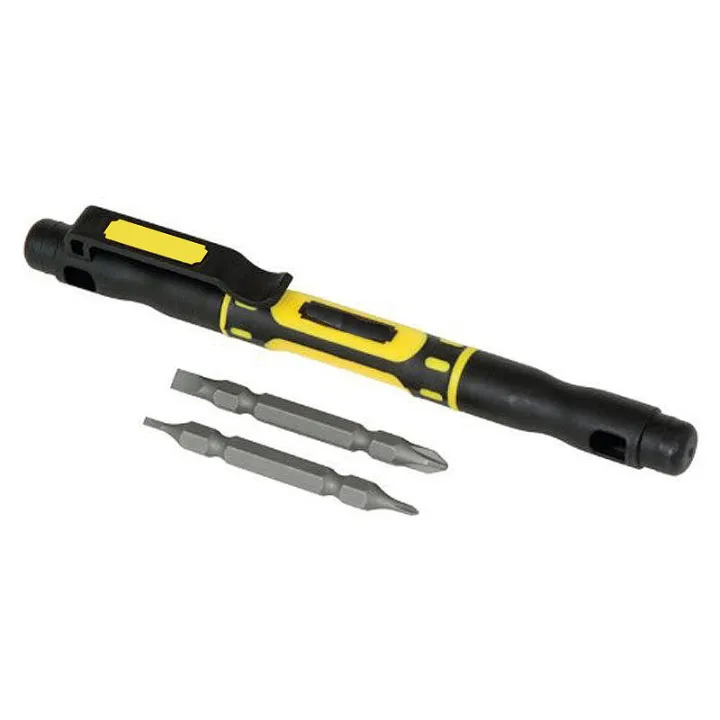 4-In-1 Magnetic Pen Screwdriver Set Multi Insert Double Ended Bit ...