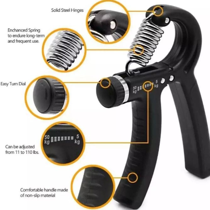 6-50Kg Adjustable Heavy Grips Hand Gripper Gym Power Fitness Hand ...
