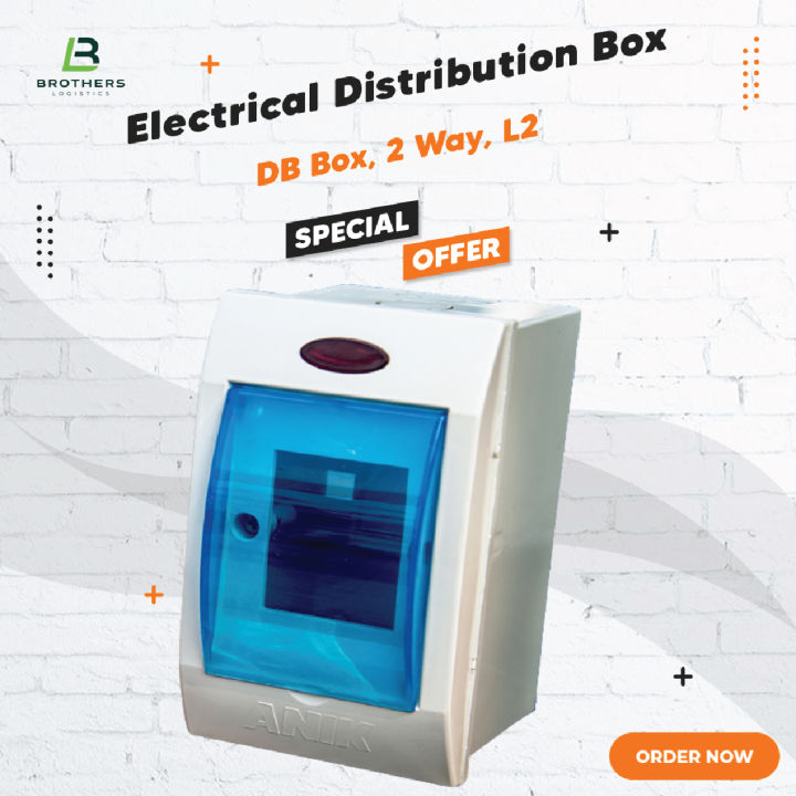 TBL Electrical Distribution Box, DB Box, 2 Way, L2 | Daraz.com.bd