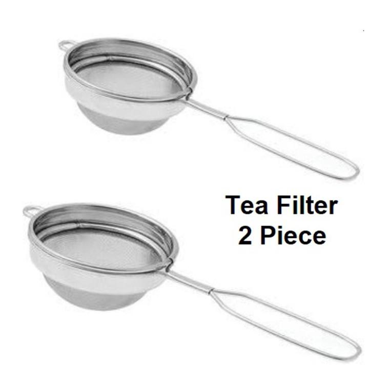 2 Piece Tea Filter Net Stainless Steel | Daraz.com.bd