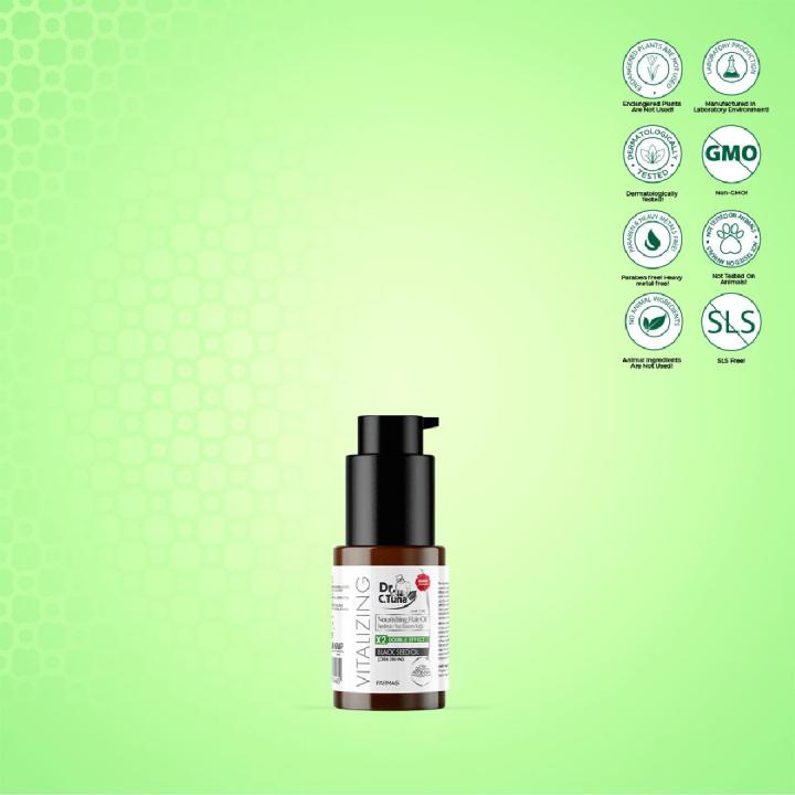 Dr .C Tuna Vitalizing Black Seed Revitalizing Hair Oil 30 ML | Daraz.com.bd