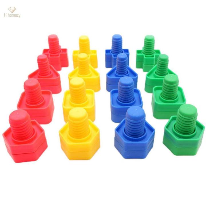 Early Educational Screw Nut Assembling Toys Building Construction Set ...