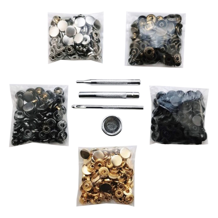 Metal Snap Buttons Sewing Replacement Parts Snaps Button for Clothing ...