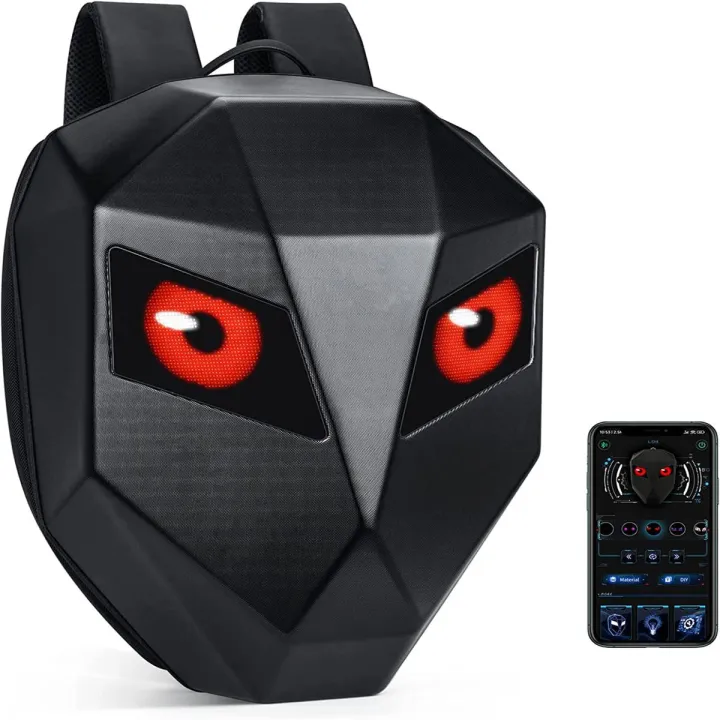 16 Inches Led Motorcycle Backpack With Programmable Full Screen ...