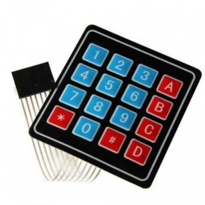 4×4 Keypad Keyboard 4×4 Membrane Switches Matrix Keypad 16 Key Thin ...